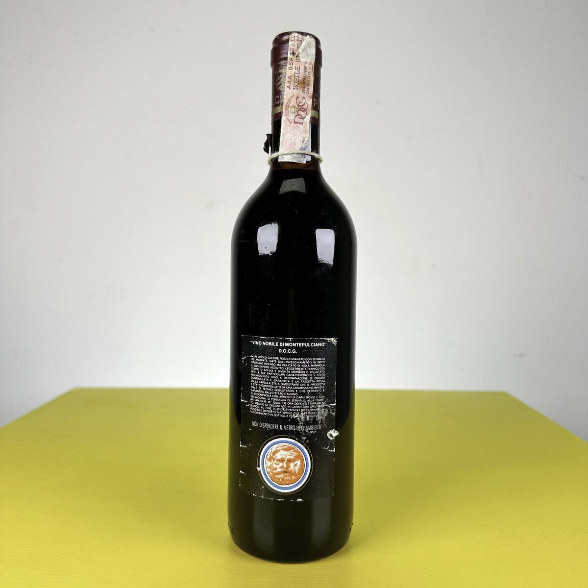 bottiglia vino nobile montepulciano pulcino 1989 da collezione ...
